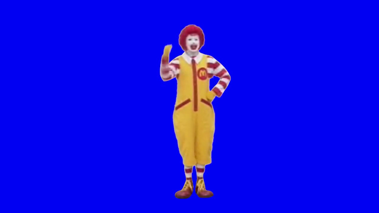 YTPMV/MAD Source : Ronald McDonald (Dance) [blue screen] - YouTube