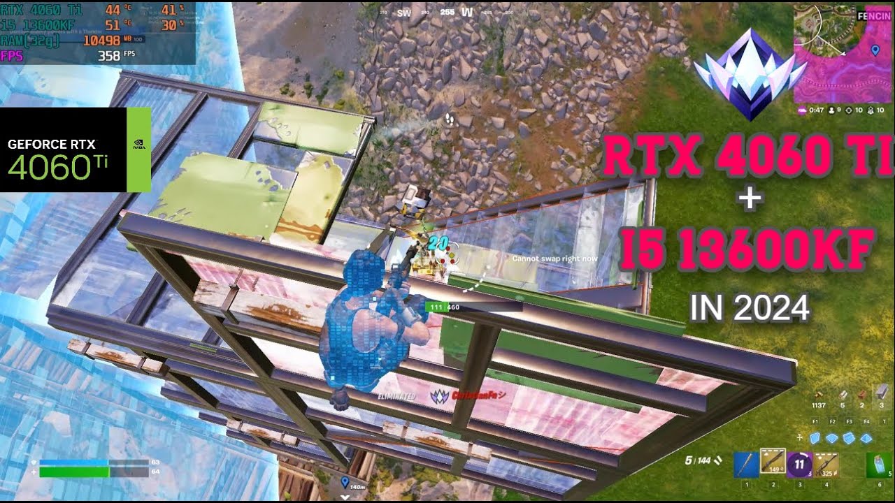 RTX 4060 Ti Fortnite | i5 13600KF + RTX 4060 Ti | Solo Ranked | Unreal ...