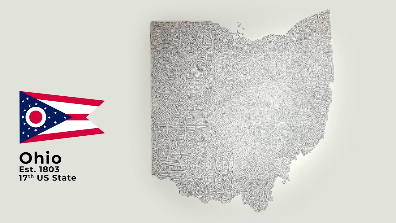 Ohio State Symbols – 50 Hours of Drawing in 3 Minutes - YouTube
