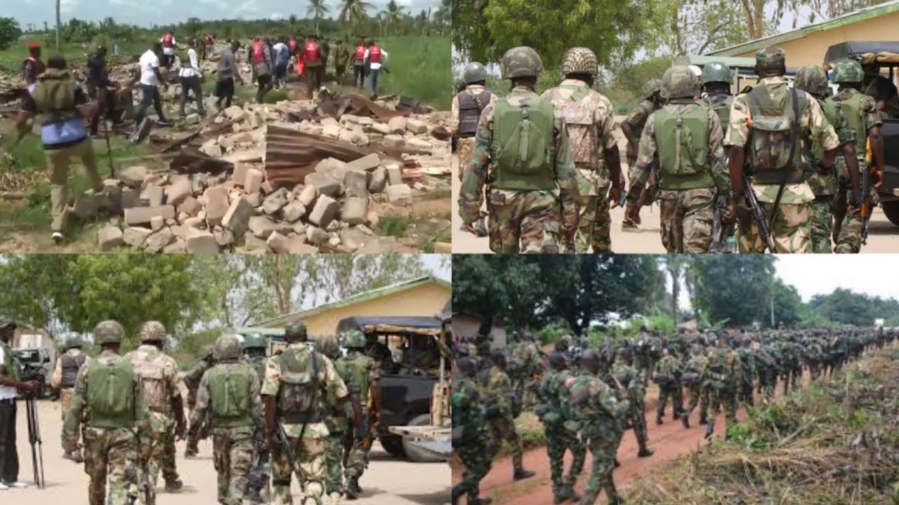 Here Is What Is Left Of Okuama, The Town Levelled By The Army - Sowore ...