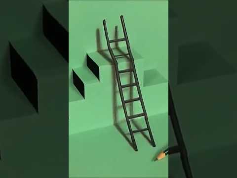 3D Ladder #drawing3d #howtodraw3d #vamosartdrawing @vamossart