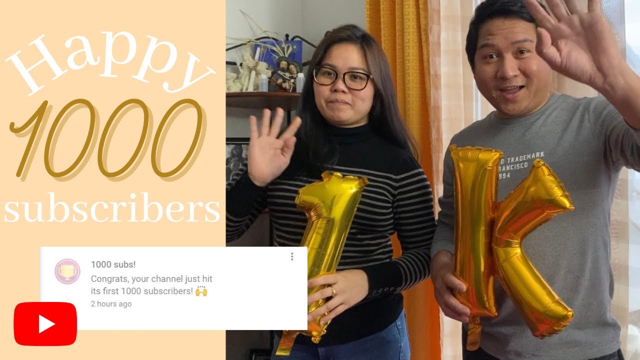 Happy 1000 subscribers!!! - YouTube