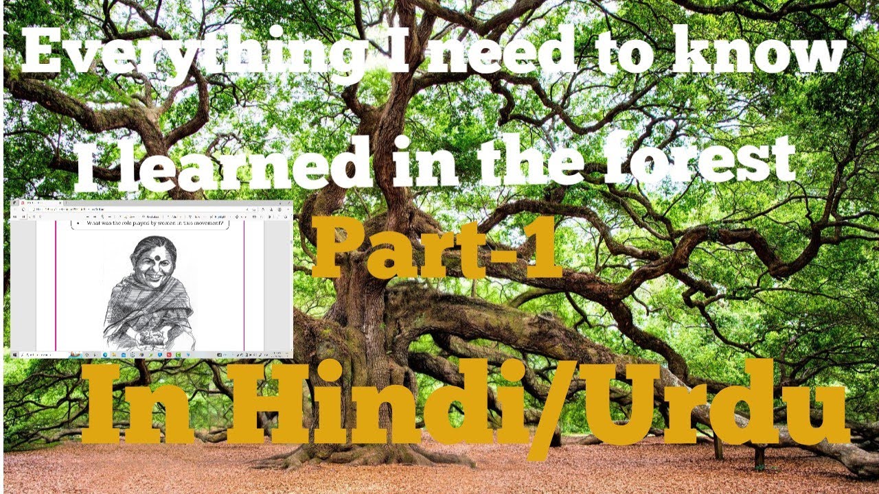 Hindi Part 1 Everything I Need To Know I Learned In The Forest 2nd PUC hindi-part-1-everything-i-need-to-know-i-learned-in-the-forest-2nd-puc