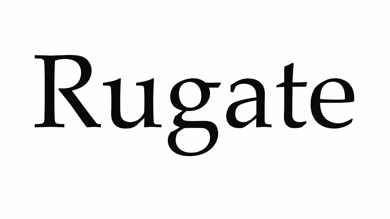 How to Pronounce Rugate - YouTube