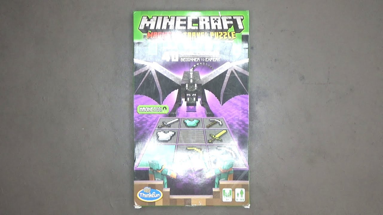 How To Play Minecraft Magnetic Travel Puzzle - YouTube