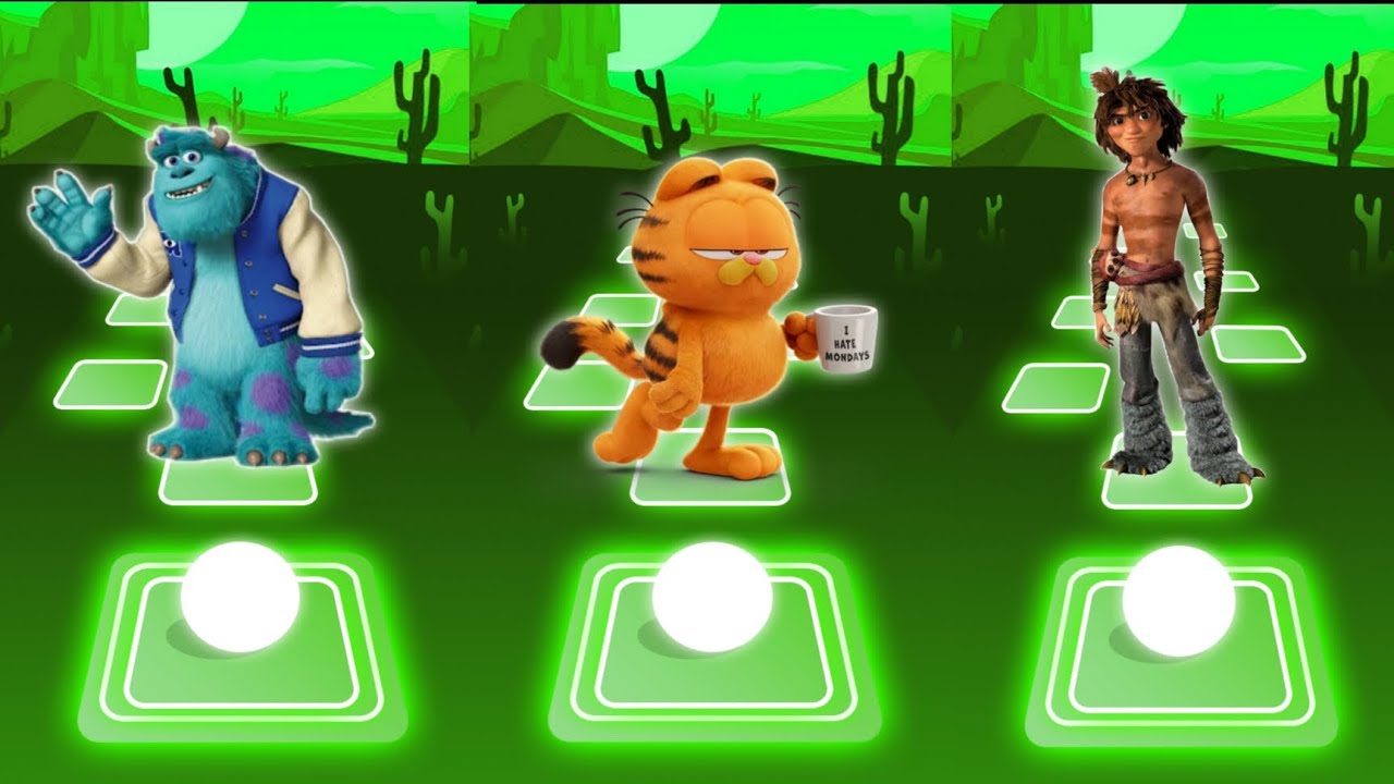 Tiles Hop - Monster university, the Garfield, The Gruds - YouTube