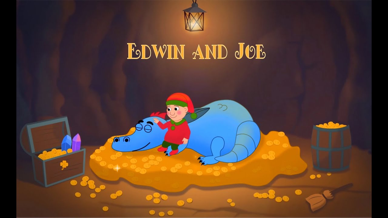 Edwin the dwarf and Joe the dragon. Cartoon for kids. - YouTube