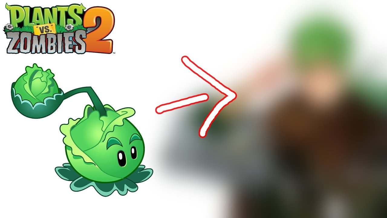 PLANTS VS ZOMBIES 2: Cabbage Pult to Human (Speedpaint) - YouTube
