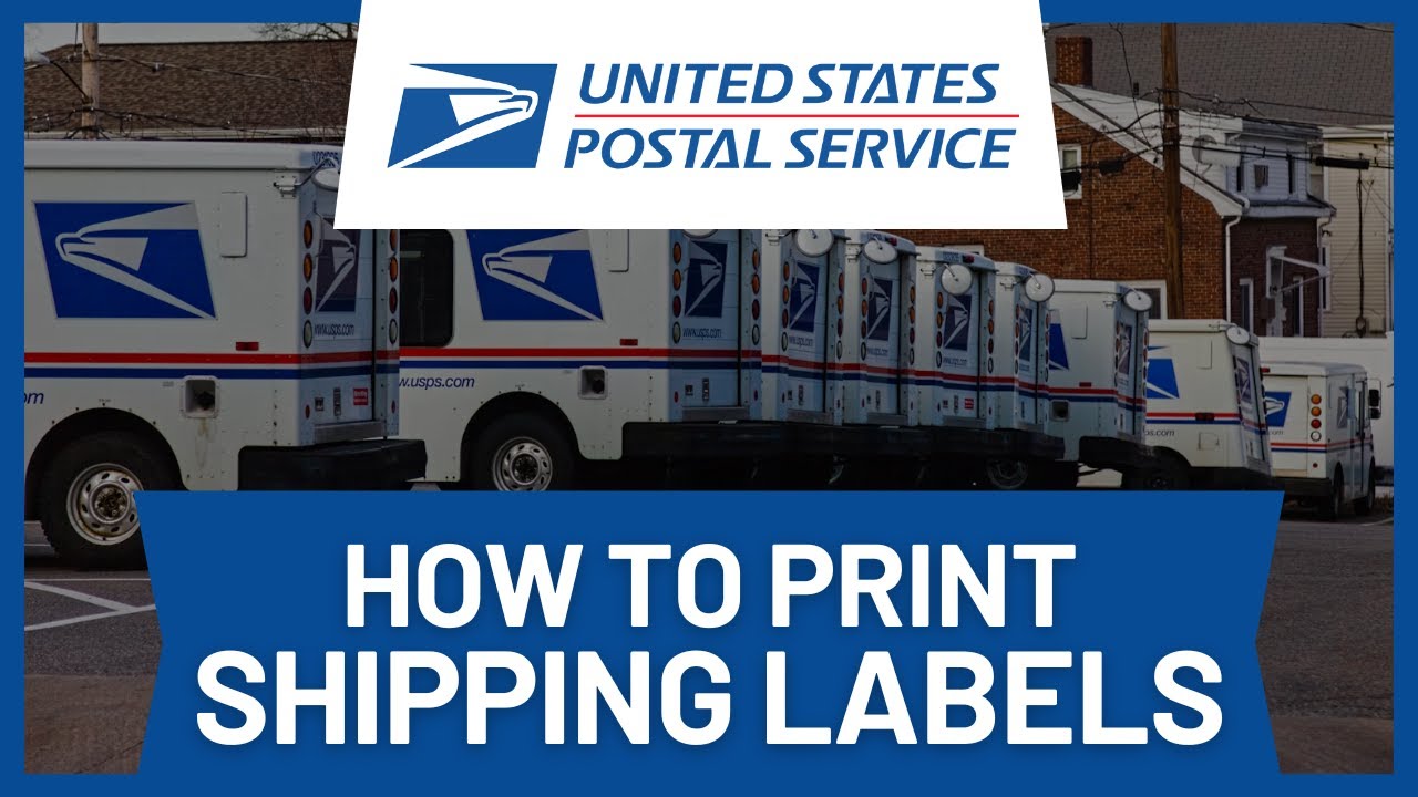 How to Print USPS Shipping Labels (Step-by-Step Guide) - YouTube