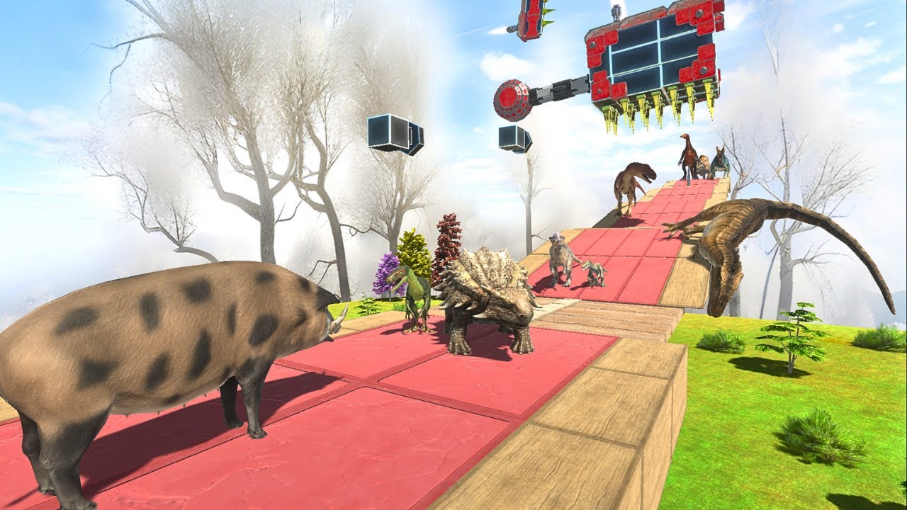 T-REX And The Dinosaurs In The Boar Hunting Arena, Who Can Catched The ...