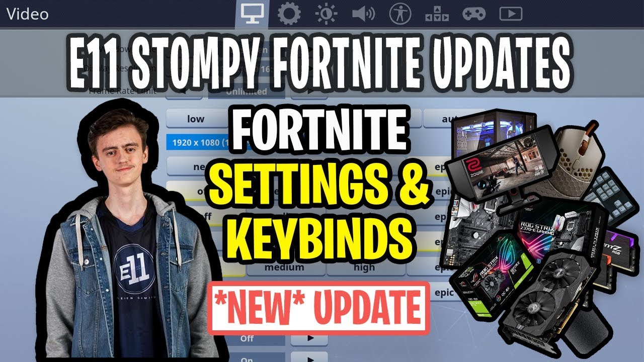 E11 Stompy Fortnite Settings, Keybinds, Sensitivity, Gear and Setup 10. ...