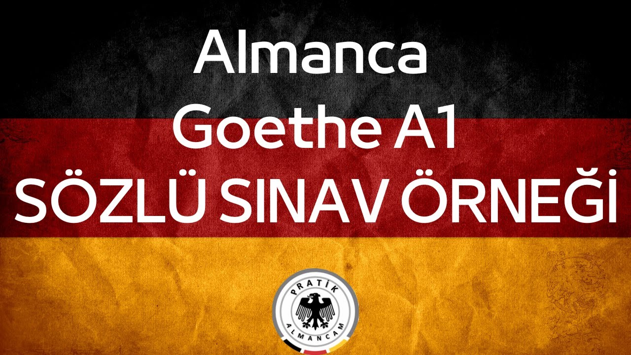 Goethe Almanca A1 Sertifikası Sözlü Sınav Örneği - YouTube