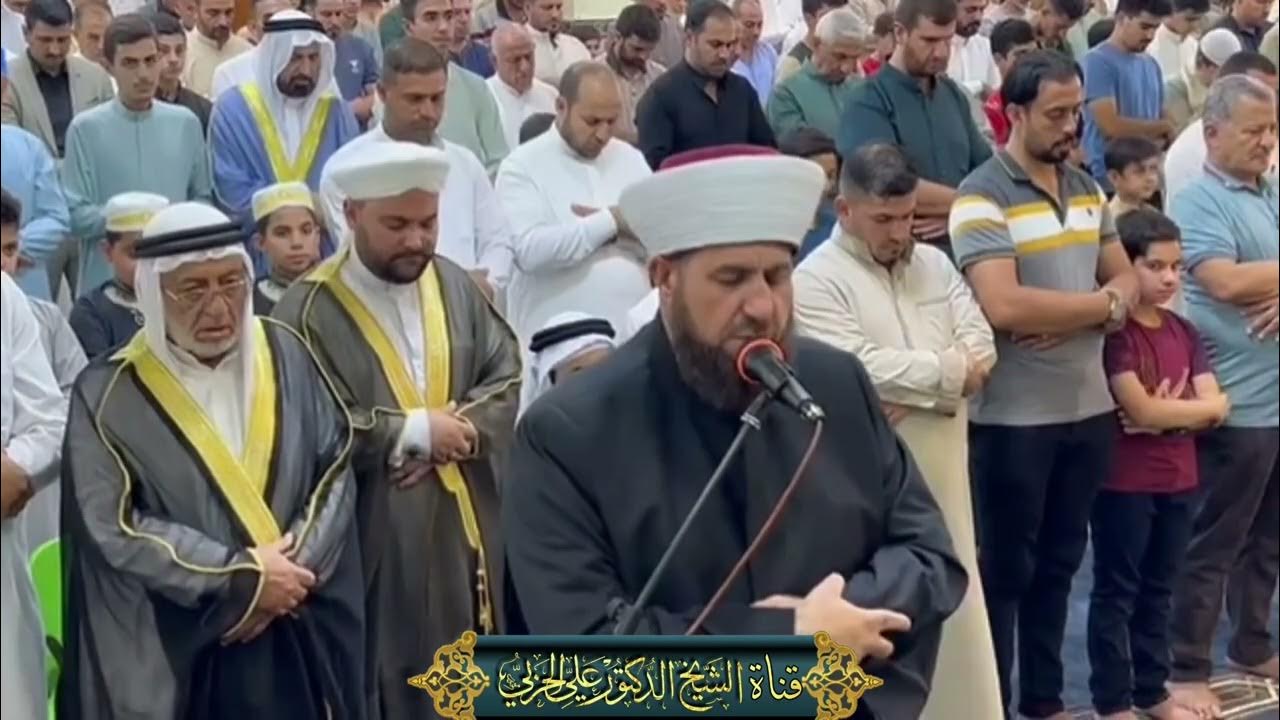 صلاة العشاء من جامع سعيد بن المسيب في محافظة الانبار هيت بإمامة الشيخ