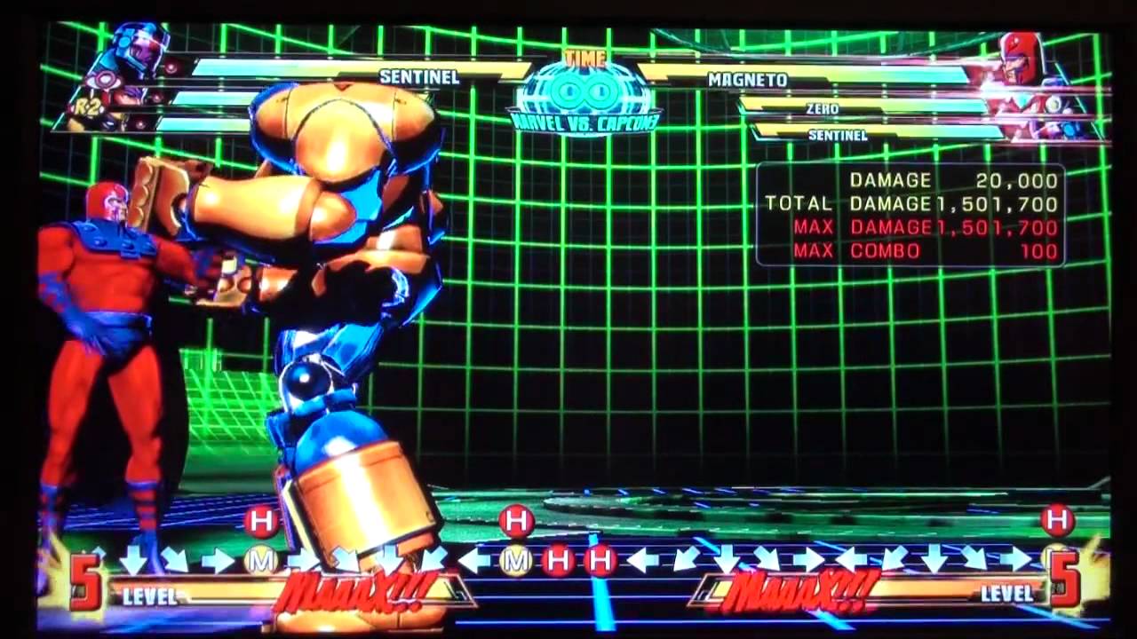 Training Tri-jump Magneto Marvel vs Capcom 3 - YouTube