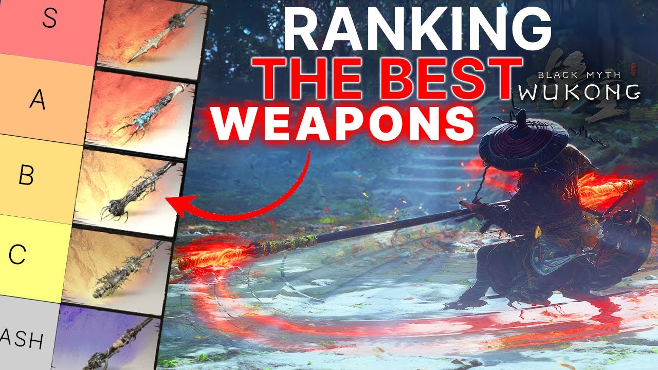 Top & Worst Weapons Ranking Tier List in Black Myth Wukong! - YouTube