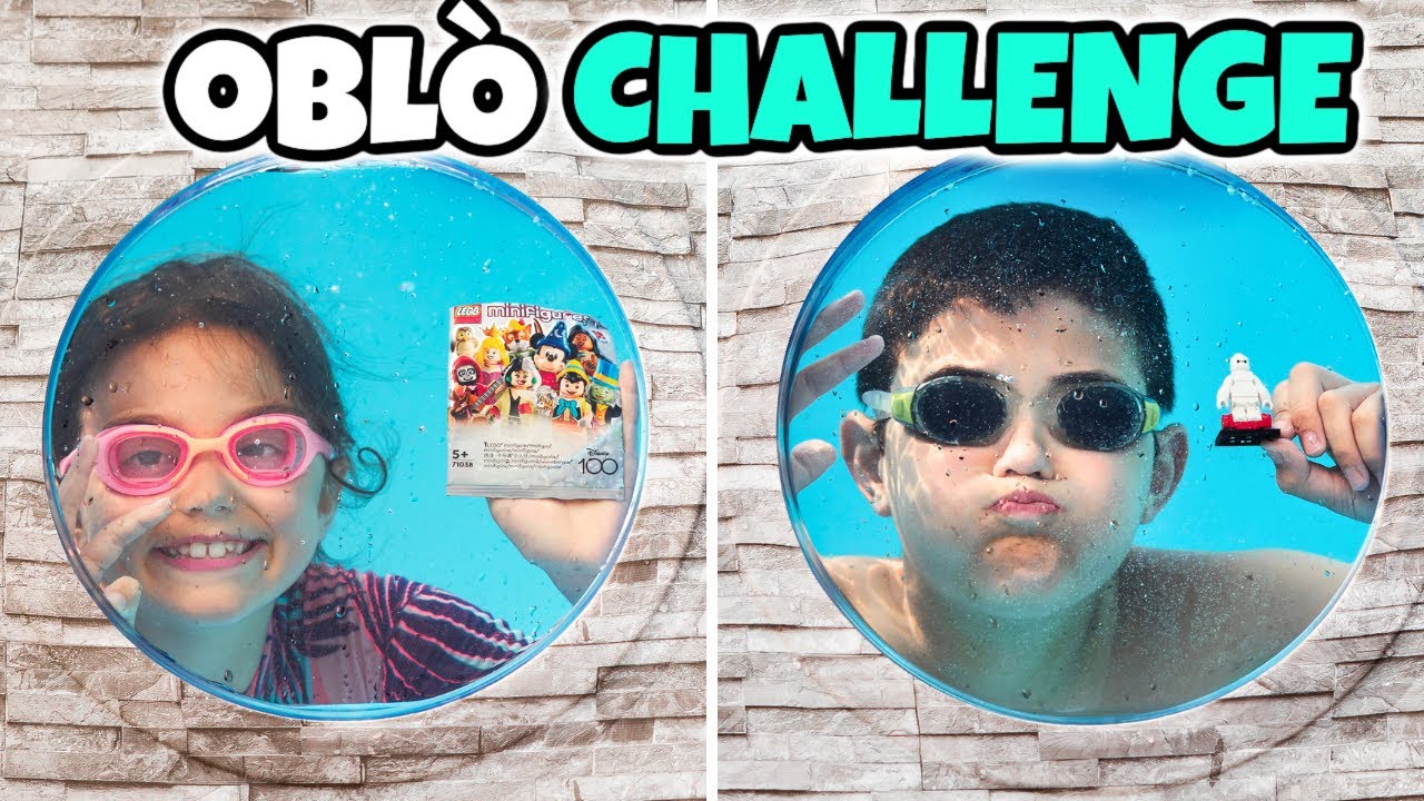 OBLÒ CHALLENGE IN PISCINA: Sfida Sott'Acqua con Sorpresa - YouTube