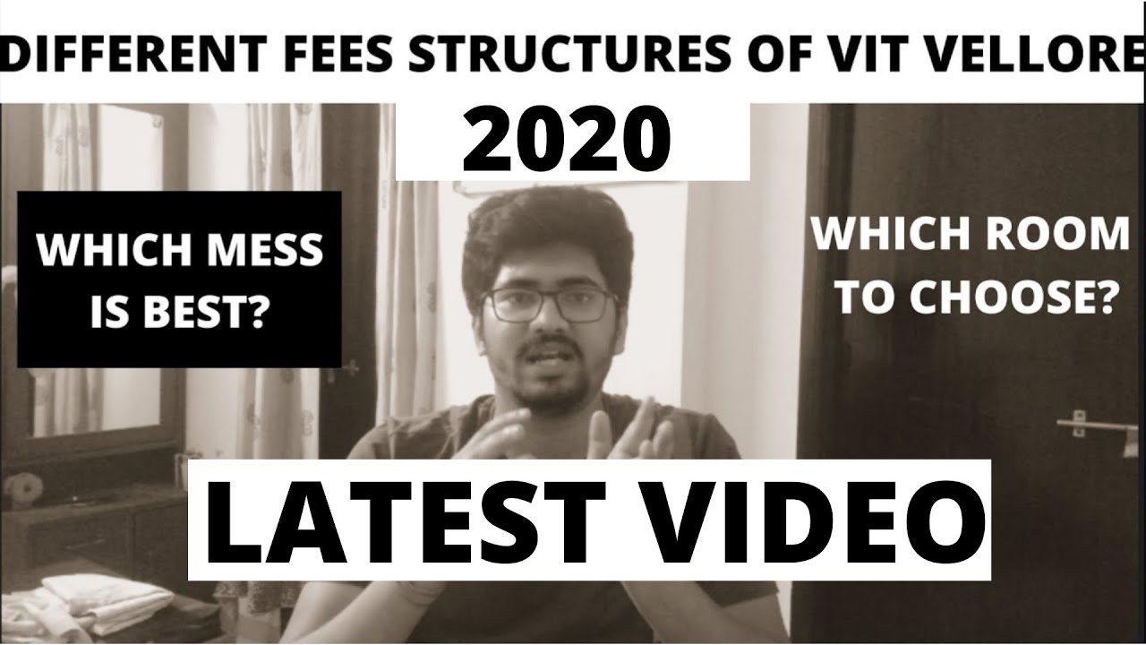 VIT fees structure CATEGORY WISE (MESS, ROOMS) in 2020 by a VITIAN ...