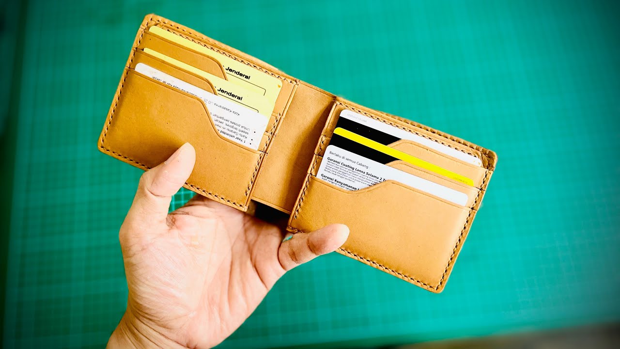 DIY Making Leather Bifold Wallets for Men - Leather craft Pattern - YouTube