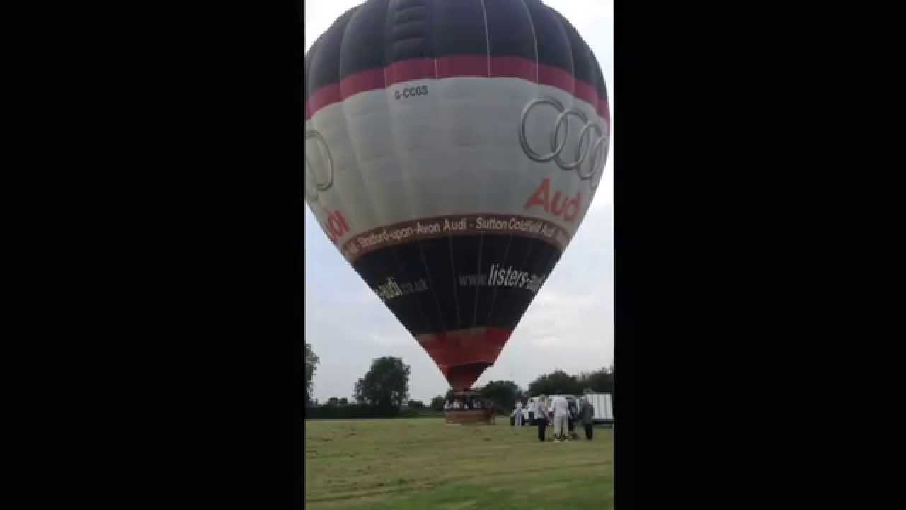 Audi Hot Air Balloon Take-Off #Cheshire - YouTube