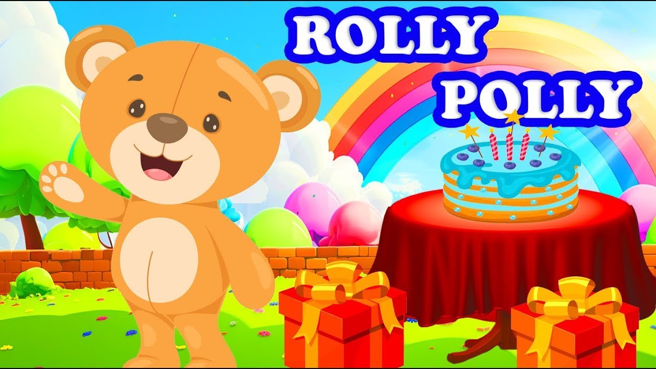 Rolly Polly Rolly Polly Kids & Nursery Rhymes Sing Along Song Animated ...