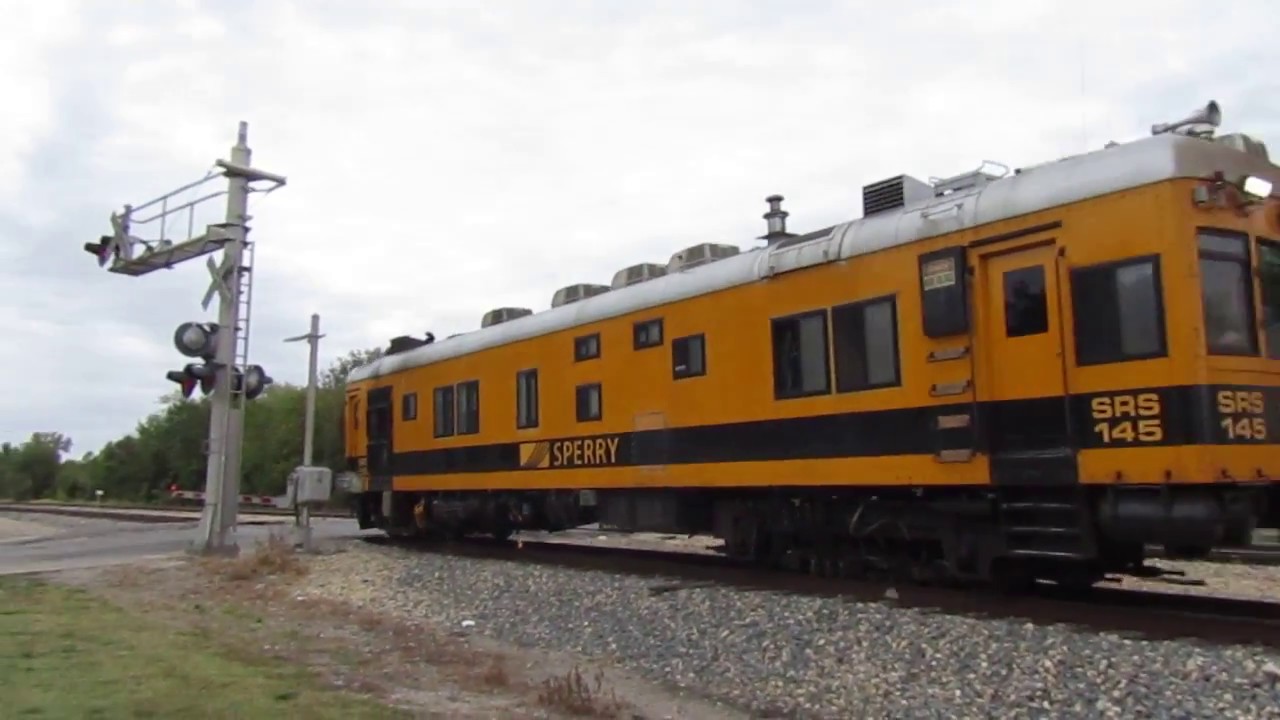 9/27/17 - Sperry Rail Inspection Car: SRS 145 at Centralia, IL - YouTube