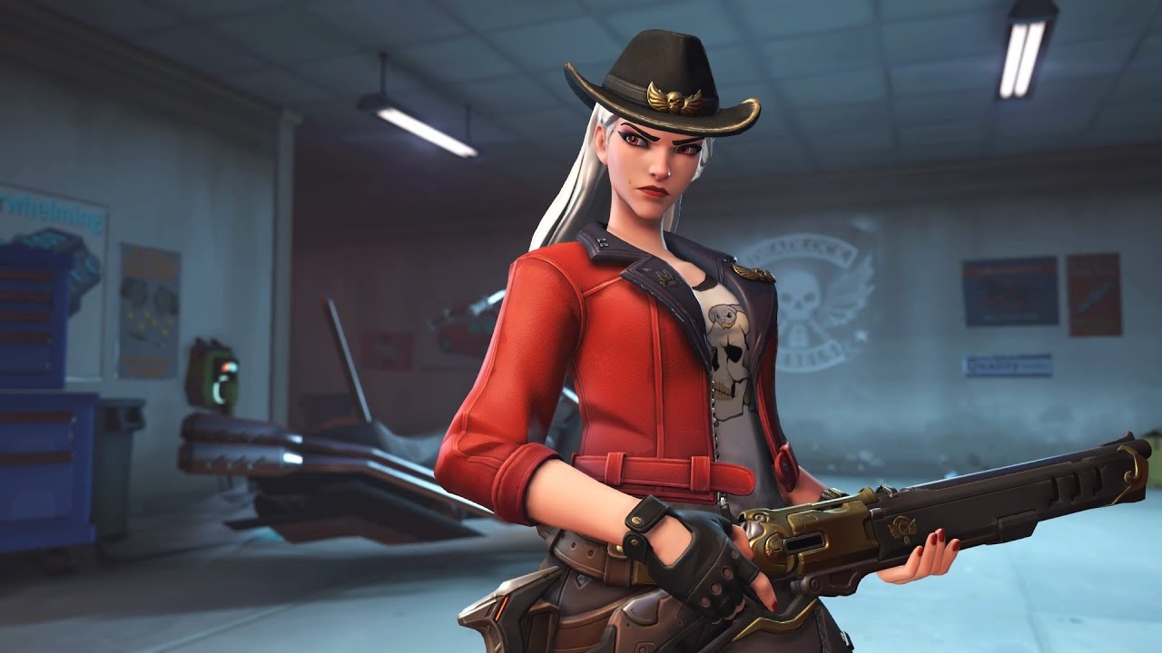Overwatch: first look at ashe's new skin deadlock - YouTube