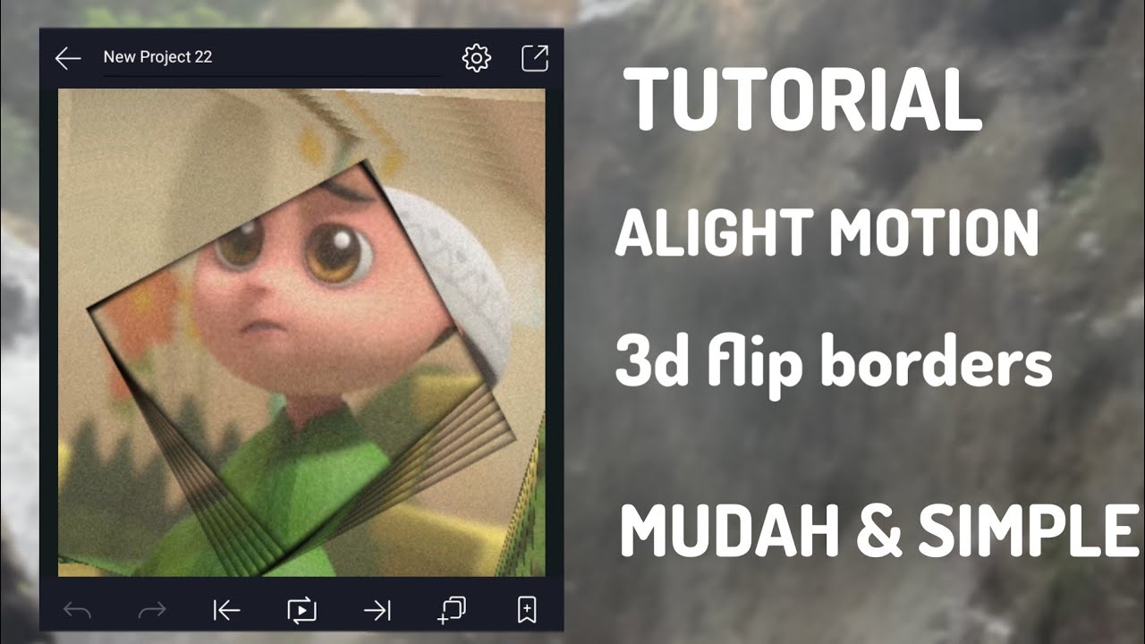 TUTORIAL 3d flip borders MUDAH UNTUK DICONTOH! | #4 - YouTube