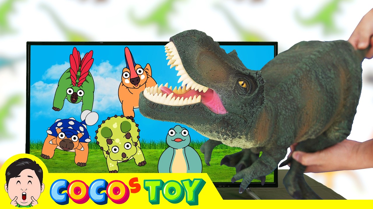 Dinosaurs live live inside my house TV｜T-rex & Triceratops, Raising ...