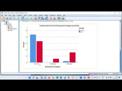 How to create Clustered Bar chart is IBM SPSS in 5 minutes? - YouTube