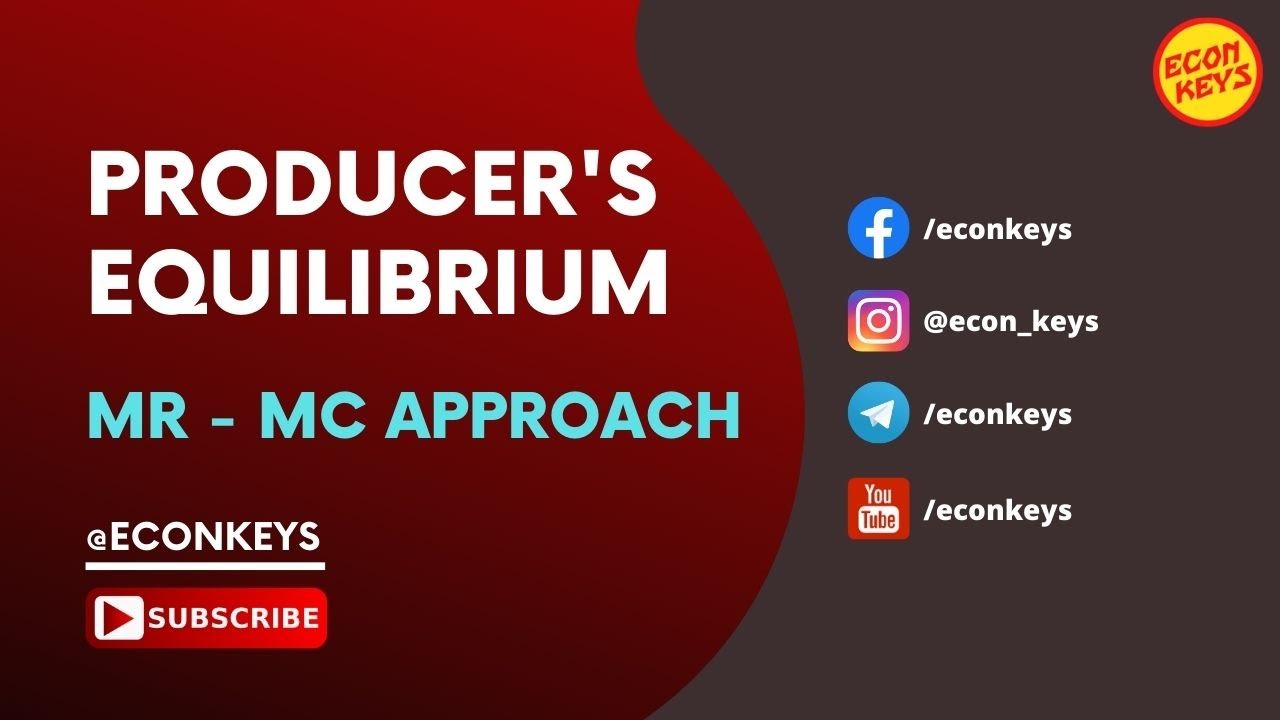 Producer's Equilibrium | MR – MC Approach - YouTube