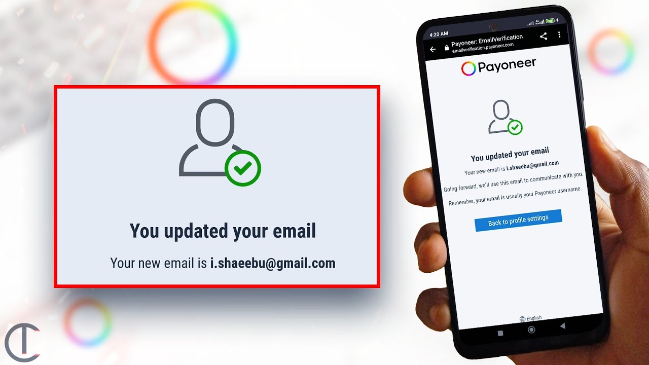 How To Change Your Payoneer Email - YouTube