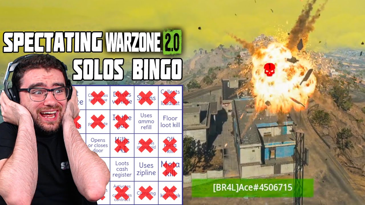 CAN'T BELIEVE IT - Warzone 2 Solos Spectating Bingo - YouTube