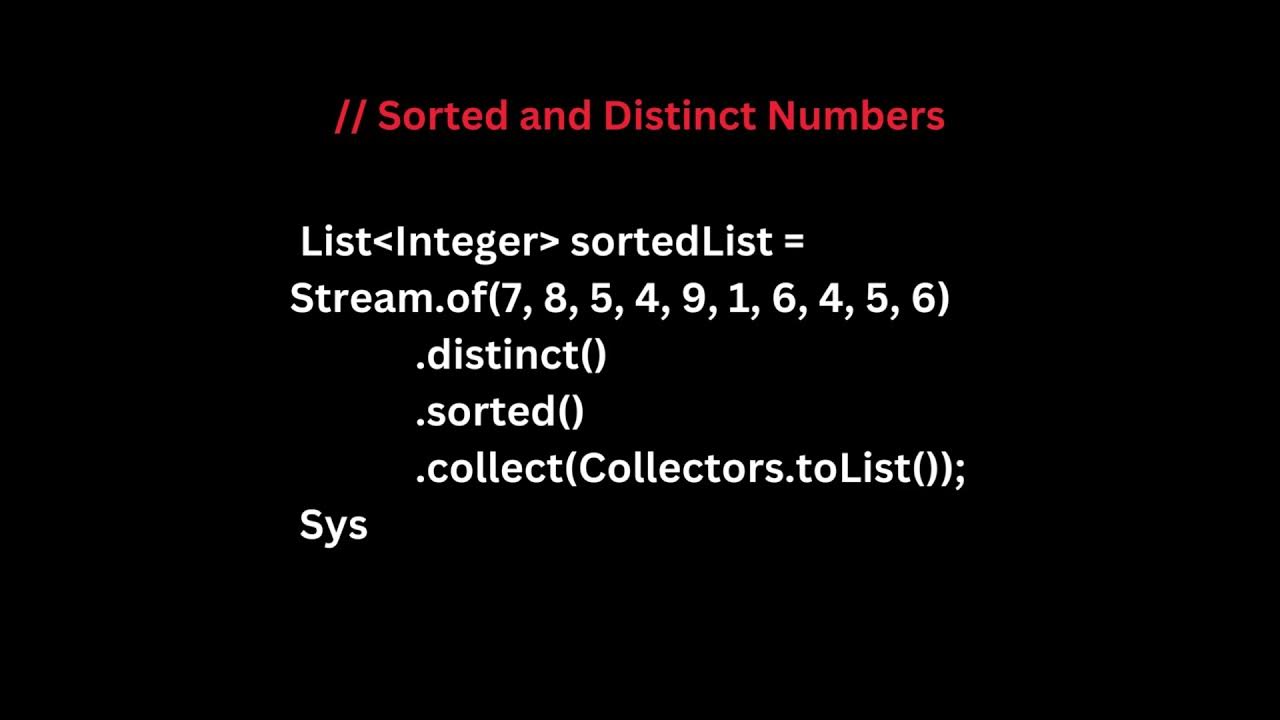 Write a program to find distinct numbers in an Array using Java Streams and Lambda Expressions ...