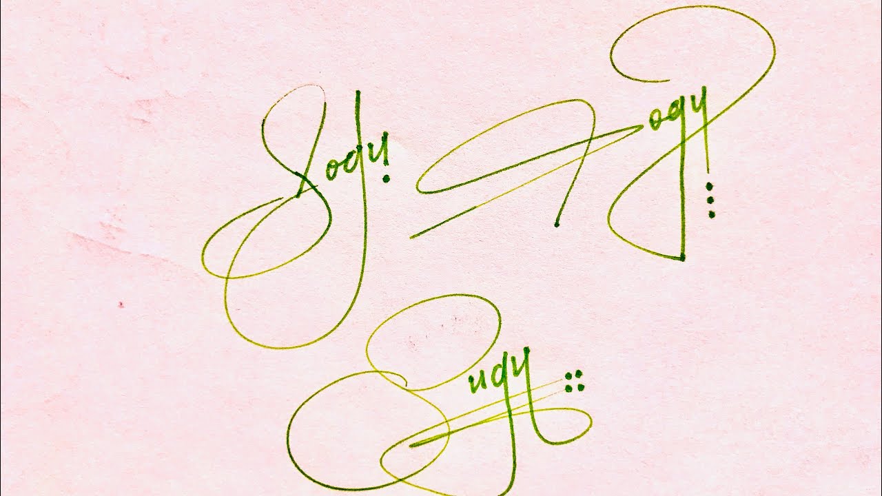 How to signature your name | Sign your name | Signature tips ...