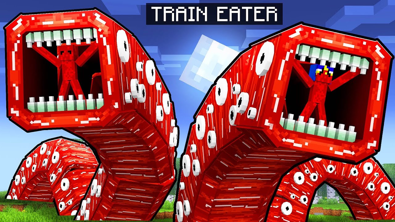 JOGANDO como TRAIN EATER no Minecraft! - YouTube
