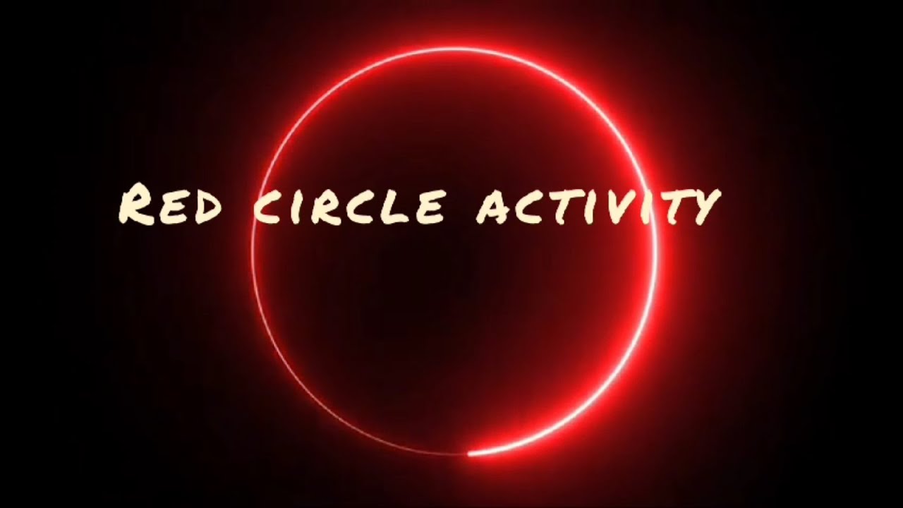 Red Circle Activity || KG - Happy Tots || SRM Public school ...