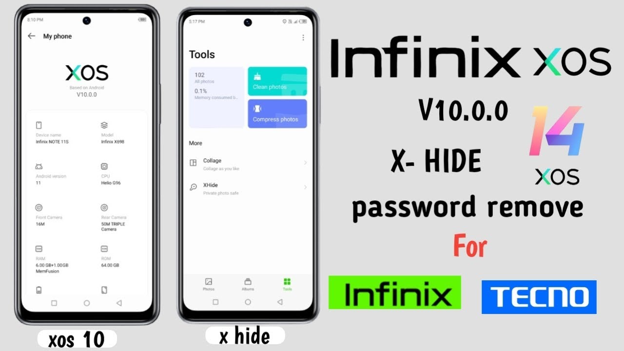 how to recover infinix gallary xhide password | infinix xos x-hide ...