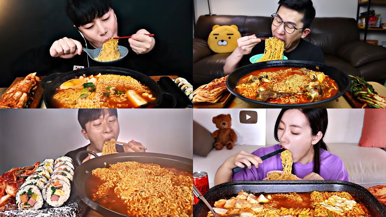 Mukbangers Inhaling Ramen Noodles 🍜🥵🤤 - YouTube