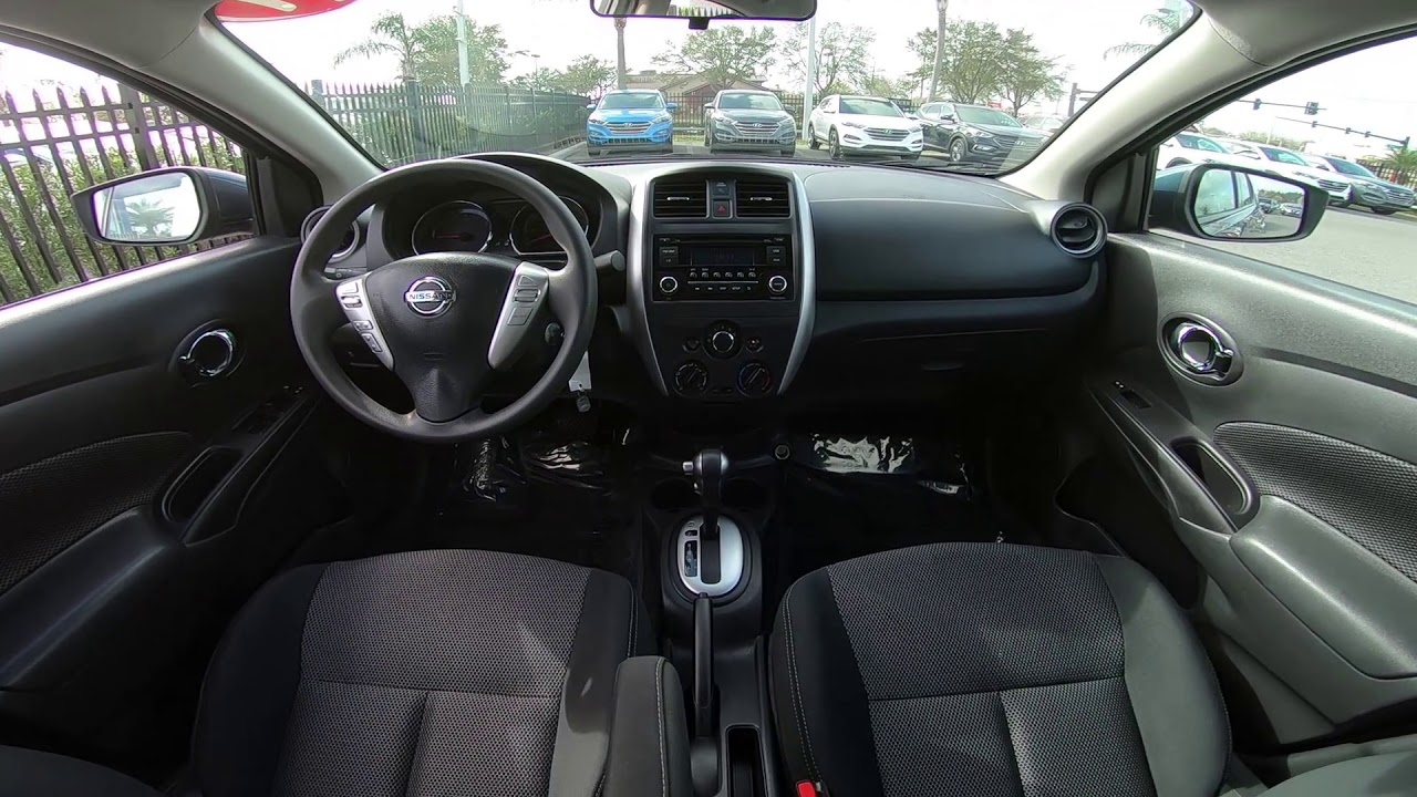 2017 Nissan Versa SV Interior - YouTube