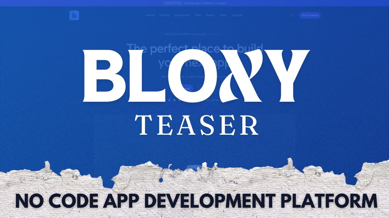 Bloxy Teaser - Best No Code App Development Platform | Launching Soon - YouTube