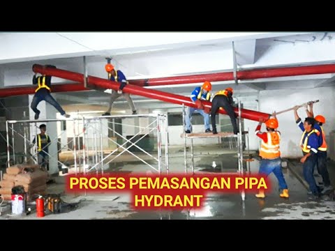 PROJECT#4_ PROSES PEMASANGAN PIPA MAIN LINE HYDRANT 8 Inch - YouTube