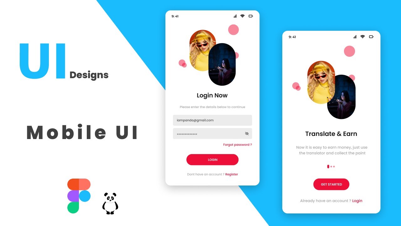 Mobile UI 🔸 UI Design 🔸Figma - YouTube