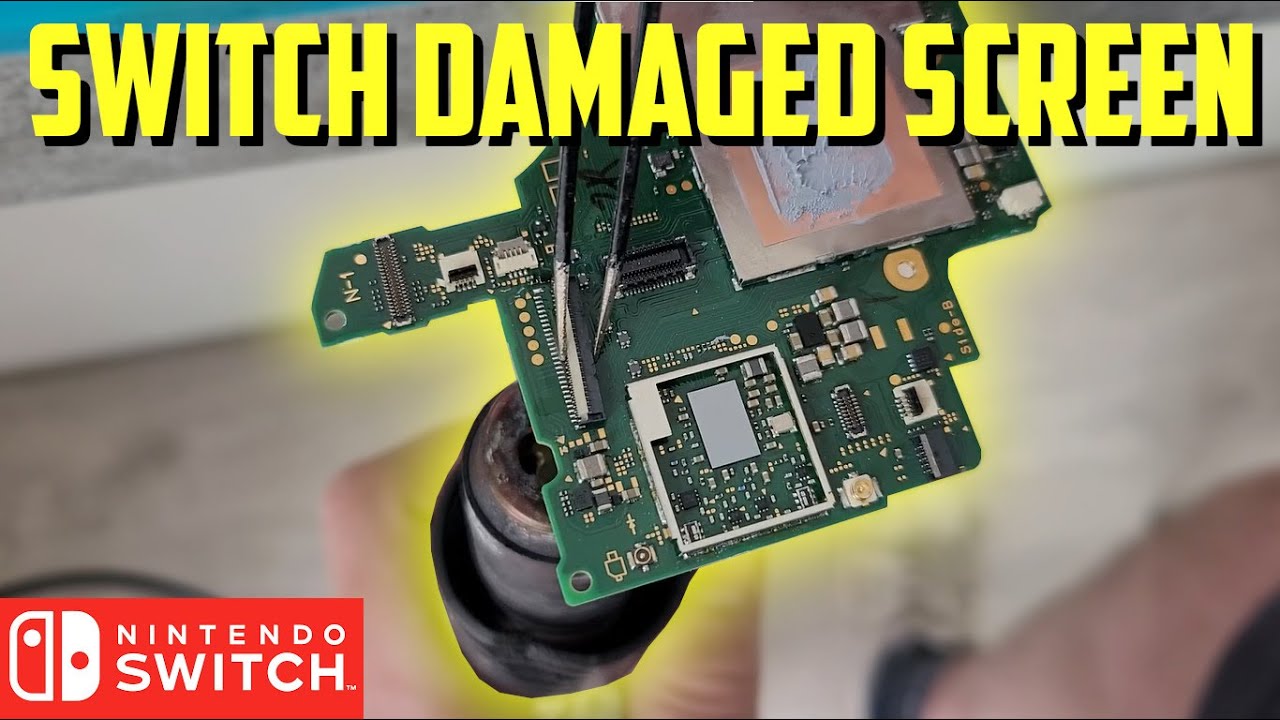 Fixing a Nintendo Switch with a damaged screen - YouTube
