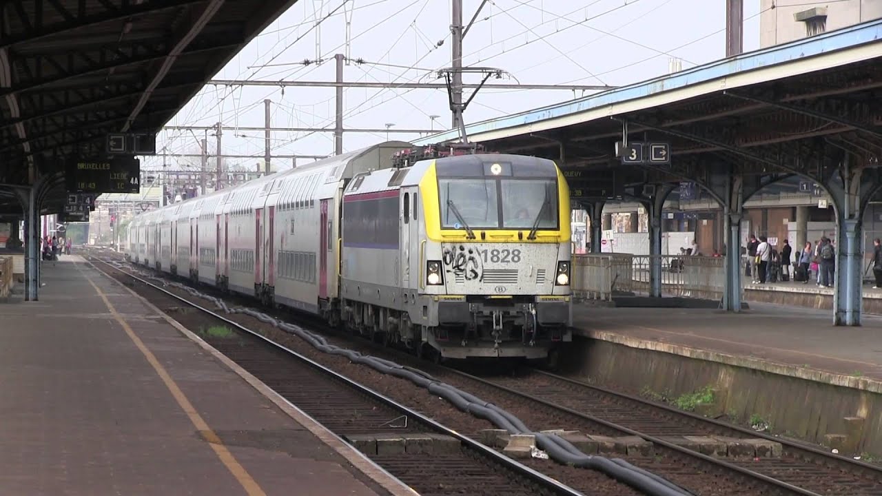 HLE 1828 + M6 + 1847 comme IC 1738 pour Quiévrain - YouTube