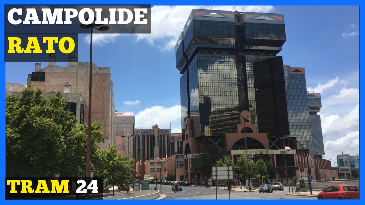 Tram 24, Driving Tour Campolide to Rato metro - YouTube