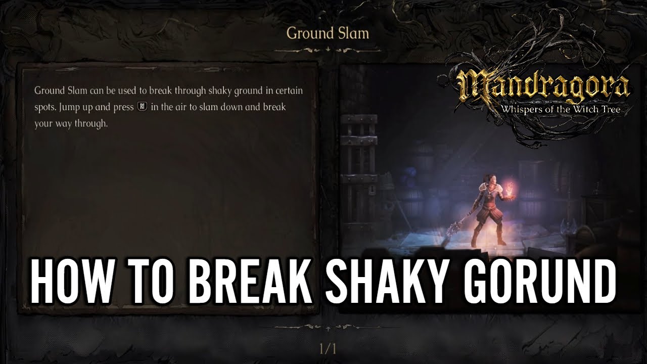 FIND A WAY TO BREAK THE SHAKY GROUND.....(MANDRAGORA WHISPERS OF THE WITCH TREE) - YouTube