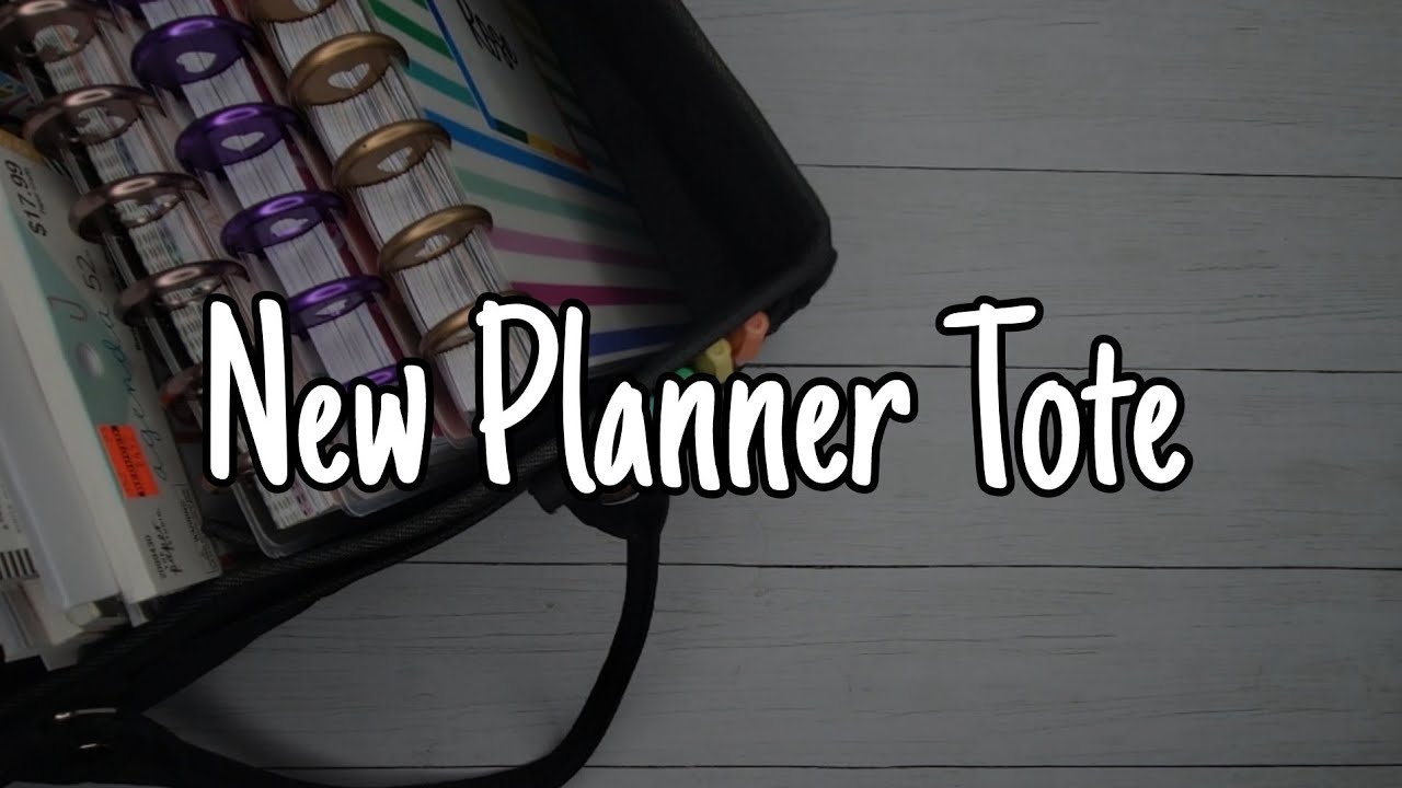 NEW Planner Tote | Organizing My Happy Planner Supplies - YouTube