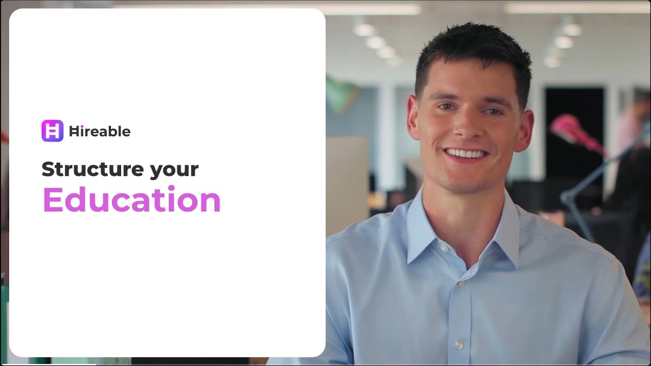How to Structure Your Education - Hireable - YouTube