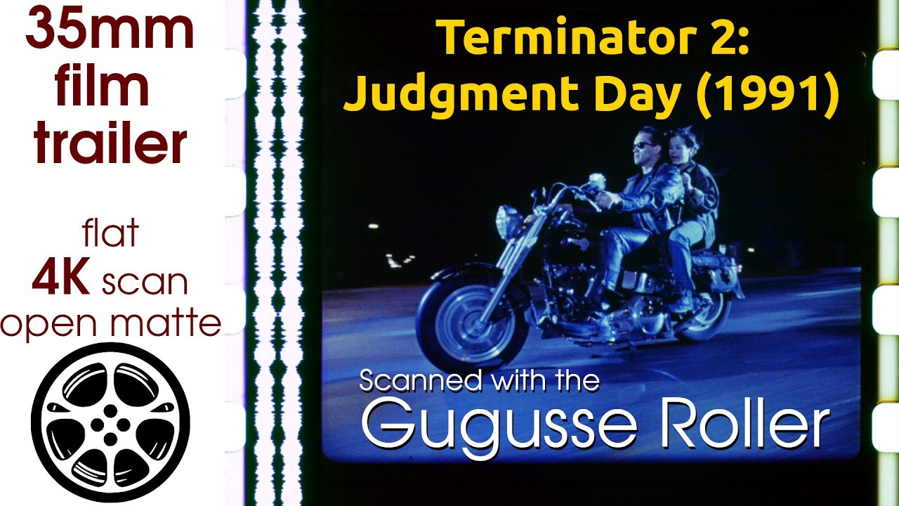 Terminator 2: Judgment Day (1991) 35mm film trailer, flat open matte ...