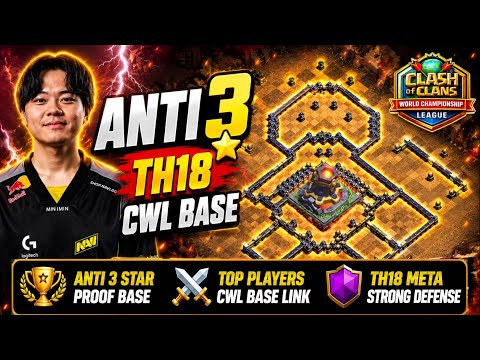 BEST TH18 BASE 2026 🔥 Impossible to 3 Star in War & Legend League